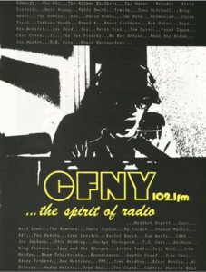 CFNY - The Songs that defined the original Spirit of Radio - playlist ...