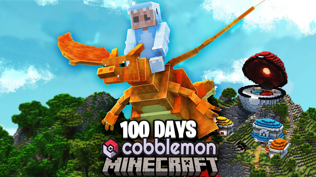 100 Days Minecraft Cobblemon VERSUS My Rival - WelcominTV | Podcast on ...